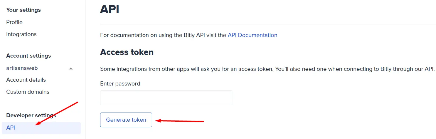 bitly-access-token - Artisans Web