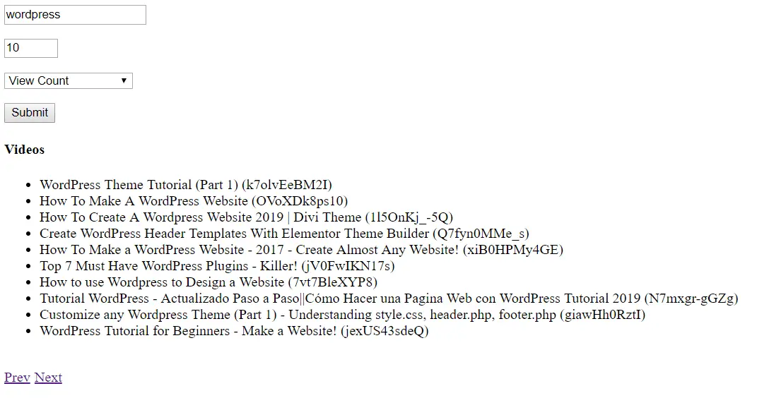 video-list - Artisans Web