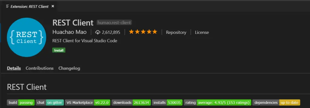Rest Client Extension for Visual Studio Code - Artisans Web